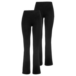 Flashlights Leggings in schwarz, schwarz | Gr.: 48/50
