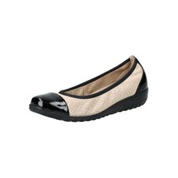 Caprice Ballerinas in Beige/Schwarz | Gr.: 37