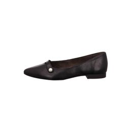 Paul Green Leder-Ballerinas in Schwarz | Gr.: 6
