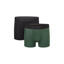 Camano Boxershorts Unterhosen Herren elastischer Gummibund ohne Einschneiden Baumwolle Stretch hautfreundlich Atmungsaktiv 2er Pack comfort in 