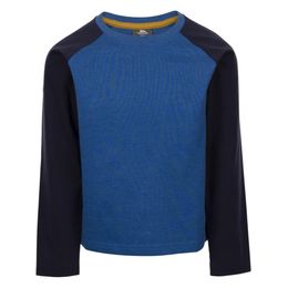 Trespass Kinder Sweatshirt "Colley Long Sleeve Tshirt" in Blau | Gr.: 5-6 Jahre