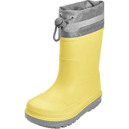 Playshoes Kinder Stiefel "Regenstiefel Gefüttert" in Gelb | Gr.: 28