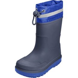 Playshoes Kinder Stiefel "Regenstiefel Gefüttert" in Blau | Gr.: 23