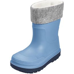 Playshoes Kinder Stiefel "Regenstiefel Mit Futter" in Blau | Gr.: 32