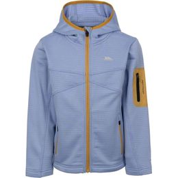 Trespass Kinder Softshelljacke "Timorous Fleece At200" in Blau | Gr.: 5-6 Jahre