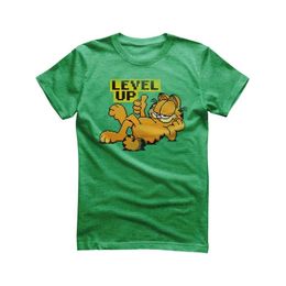 T-Shirt "GARFIELD Level Up T-Shirt" in Grün | Gr.: XXL