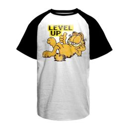 T-Shirt "GARFIELD Level Up Baseball T-Shirt" in Weiß | Gr.: M