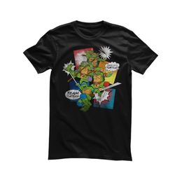 Teenage Mutant Ninja Turtles T-Shirt "TMNT Comics T-Shirt" in Schwarz | Gr.: XXL