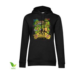 Teenage Mutant Ninja Turtles Hoodie "Pizza Party With My Bros Girly Hoodie" in Schwarz | Gr.: S