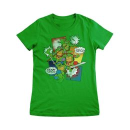 Teenage Mutant Ninja Turtles Shirt "TMNT Comics Girly Tee" in Grün | Gr.: M