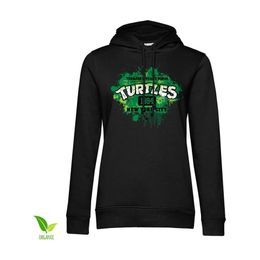 Teenage Mutant Ninja Turtles Hoodie "Turtles Graffiti Splash Girly Hoodie" in Schwarz | Gr.: L