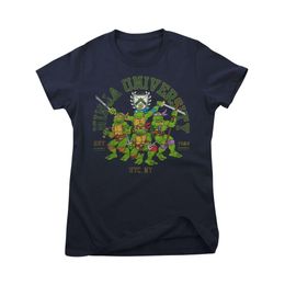 Teenage Mutant Ninja Turtles Shirt "Ninja University Girly Tee" in Blau | Gr.: XXL