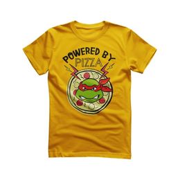 Teenage Mutant Ninja Turtles T-Shirt "Powered By Pizza T-Shirt" in Gold | Gr.: M