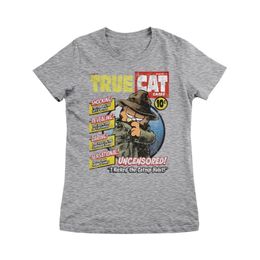 GARFIELD Shirt "True Cat Cases Cover Girly Tee" in Grau | Gr.: M