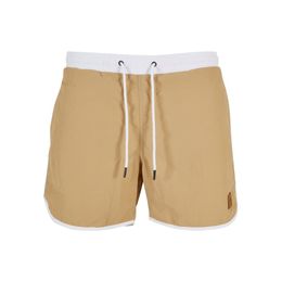 Urban Classics Badeshorts in white/unionbeige | Gr.: M