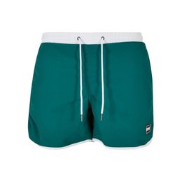 Urban Classics Badeshorts in white/green | Gr.: S