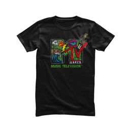 T-Shirt "MTV Skate & Punk Logo T-Shirt" in Schwarz | Gr.: S