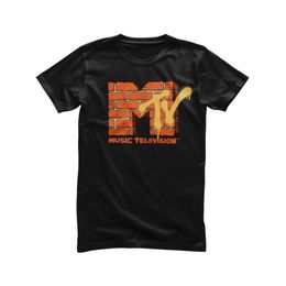 T-Shirt "MTV Bricks Logo T-Shirt" in Schwarz | Gr.: M