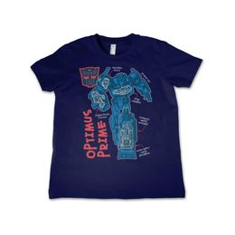 Shirt "Transformers Optimus Prime Kids Tee" in Blau | Gr.: 12