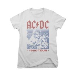 ACDC Shirt "AC/DC 1980 TOUR Girly Tee" in Weiß | Gr.: XXL