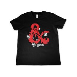 Dungeons and Dragons Shirt "Dungeons & Dragons Dices Kids Tee" in Schwarz | Gr.: 4