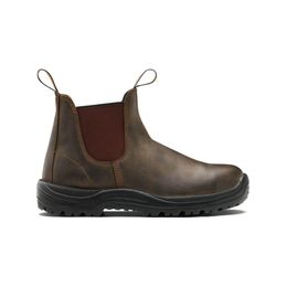 Blundstone Chelsea Boot "196 Brown Leather (Safety Series)" in Braun | Gr.: 38