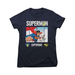 Shirt "Superman Look Up Girly Tee" in Blau | Gr.: L