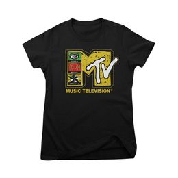 Shirt "MTV Video Music Awards Sketch Logo Girly Tee" in Schwarz | Gr.: XL