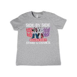 Transformers Shirt "Side By Side Bullies Don't Stand A Chance Kids Tee" in Grau | Gr.: 12