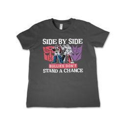 Transformers Shirt "Side By Side Bullies Don't Stand A Chance Kids Tee" in Grau | Gr.: 9-10 Jahre