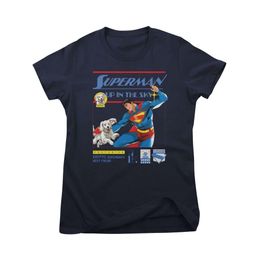 Shirt "Superman Up In The Sky Girly Tee" in Blau | Gr.: M
