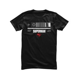 T-Shirt "Superman Barcode T-Shirt" in Schwarz | Gr.: S