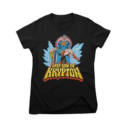 Superman Shirt "Last Son Of Krypton Girly Tee" in Schwarz | Gr.: L
