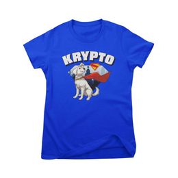Superman Shirt "Krypto The Superdog Girly Tee" in Blau | Gr.: XXL