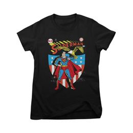 Shirt "Superman Eagle Girly Tee" in Schwarz | Gr.: L
