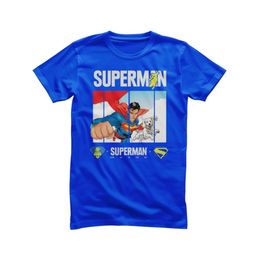 T-Shirt "Superman Look Up T-Shirt" in Blau | Gr.: XXL