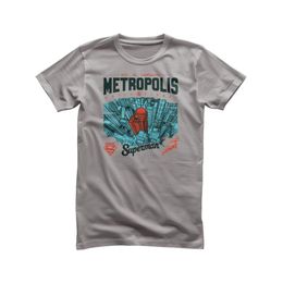 Superman T-Shirt "Metropolis Daily Planet T-Shirt" in Grau | Gr.: S