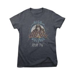 ACDC Shirt "AC/DC High Voltage Tour 76' Girly Tee" in Grau | Gr.: M