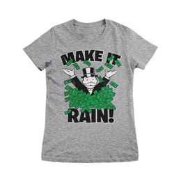 Shirt "Monopoly Make It Rain Girly Tee" in Grau | Gr.: L