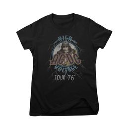 ACDC Shirt "AC/DC High Voltage Tour 76' Girly Tee" in Schwarz | Gr.: M