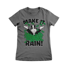 Shirt "Monopoly Make It Rain Girly Tee" in Grau | Gr.: M