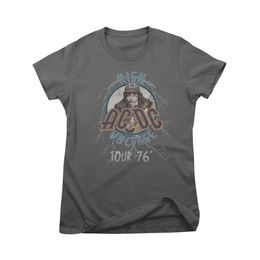 ACDC Shirt "AC/DC High Voltage Tour 76' Girly Tee" in Grau | Gr.: S