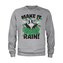 Pullover "Monopoly Make It Rain Sweatshirt" in Grau | Gr.: S