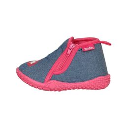 Playshoes Kinder Hausschuh "Hausschuhe Einhorn" in Blau | Gr.: 18/19
