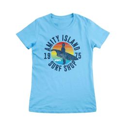 Jaws Shirt "Amity Island Surf Shop Girly Tee" in Blau | Gr.: S