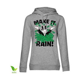Hoodie "Monopoly Make It Rain Girly Hoodie" in Grau | Gr.: XL