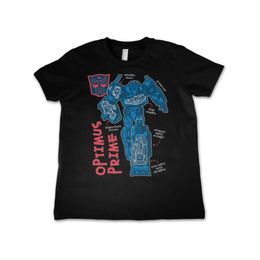 Shirt "Transformers Optimus Prime Kids Tee" in Schwarz | Gr.: 4