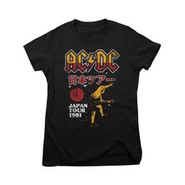 ACDC Shirt "AC/DC Japan Tour 1981 Girly Tee" in Schwarz | Gr.: XXL