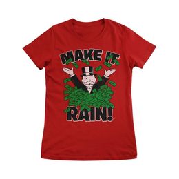 Shirt "Monopoly Make It Rain Girly Tee" in Rot | Gr.: M