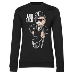 Pullover "Mr Monopoly Laid Back Girly Sweatshirt" in Schwarz | Gr.: L